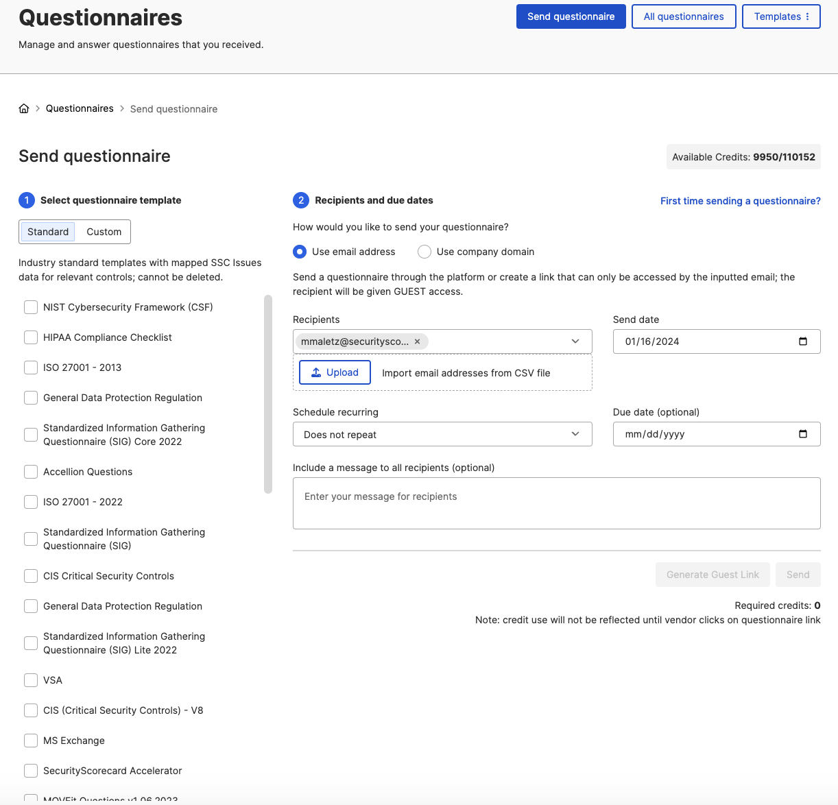 Security Questionnaires - SecurityScorecard