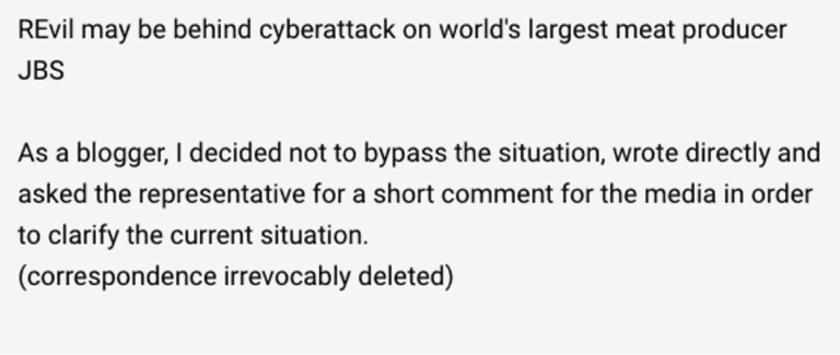 JBS Ransomware Attack Started in March and Much Larger in Scope than ...