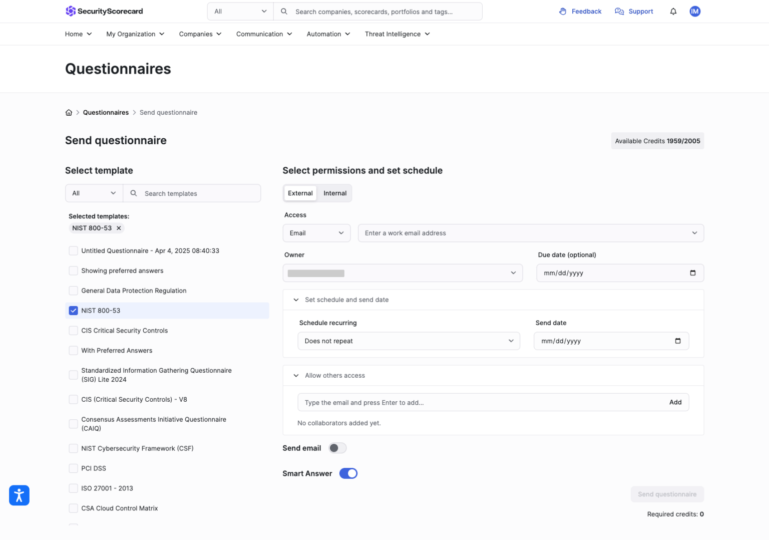 Security Questionnaires - SecurityScorecard