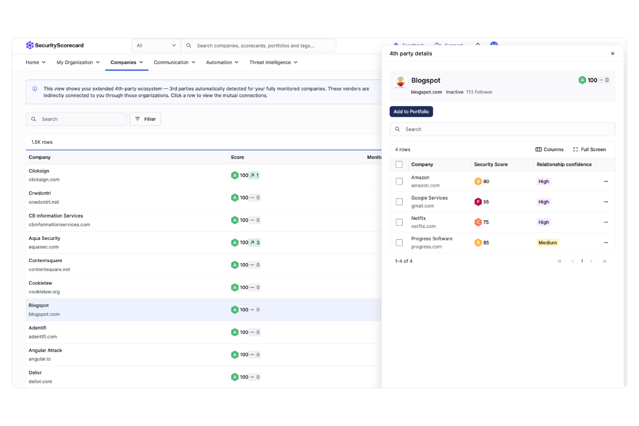 Automatic Vendor Detection - SecurityScorecard