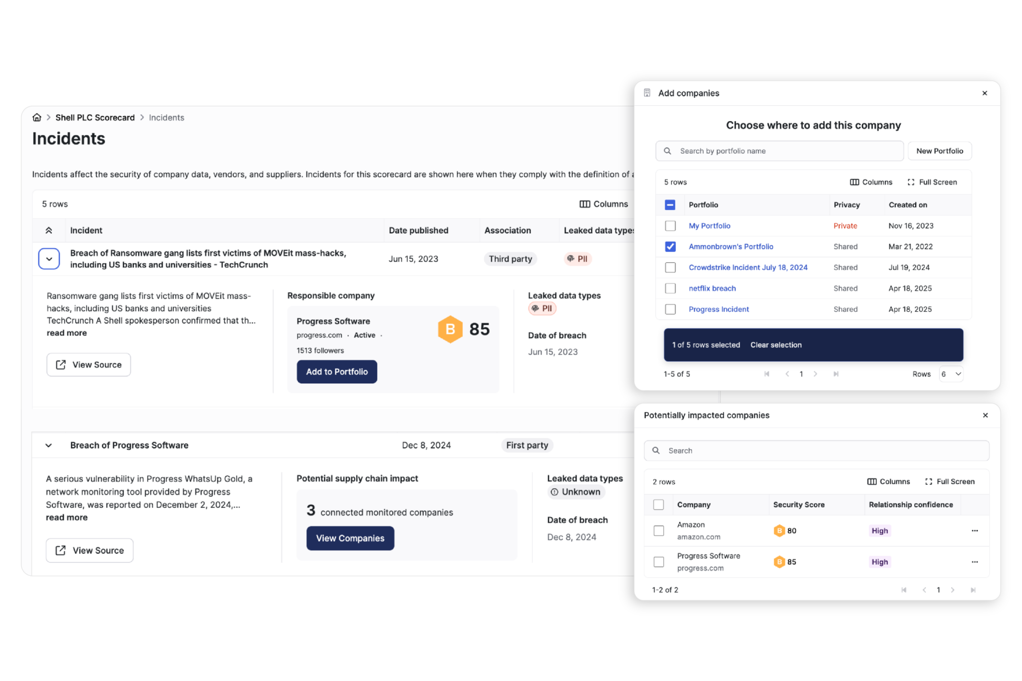 Automatic Vendor Detection - SecurityScorecard